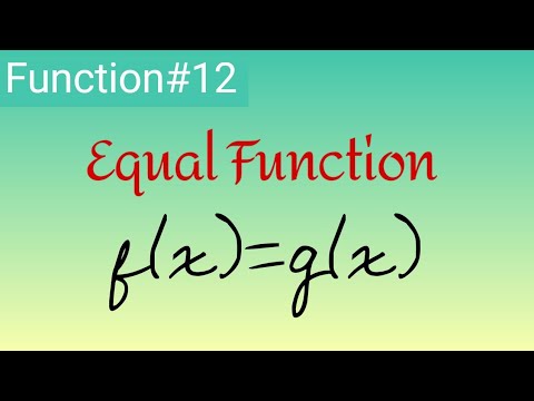 Equal function in discrete mathematics | Hindi - YouTube