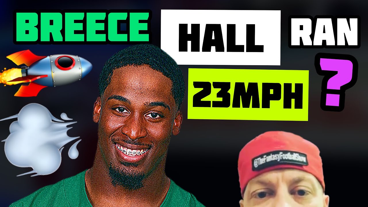 BREAKING: Breece Hall ran 23 MPH today at practice? - YouTube