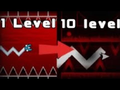 10 wave Difficulty levels | Geometry dash - YouTube