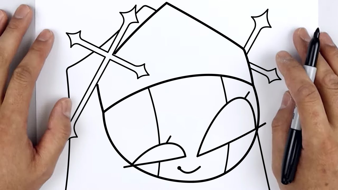 HOW TO DRAW SARV FACE (Sarvente) | Friday Night Funkin (FNF) - Easy ...