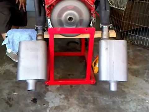327 small block Chevy dual quad - YouTube