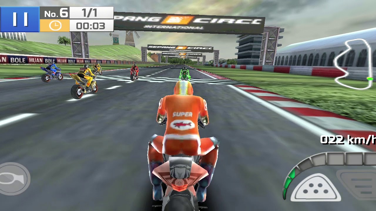 First motor cycle Race. Fun with andriod phone games. - YouTube