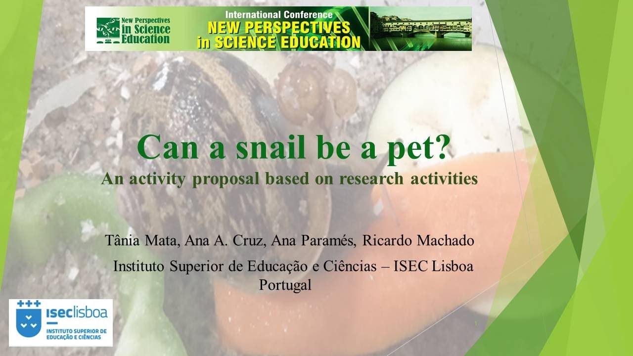 Can a Snail Be a Pet? An Activity Proposal Based on Research Activities ...
