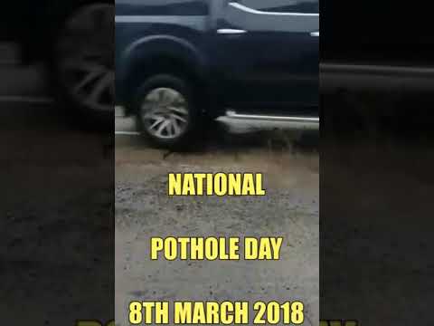 National Pothole Day 2018 - YouTube