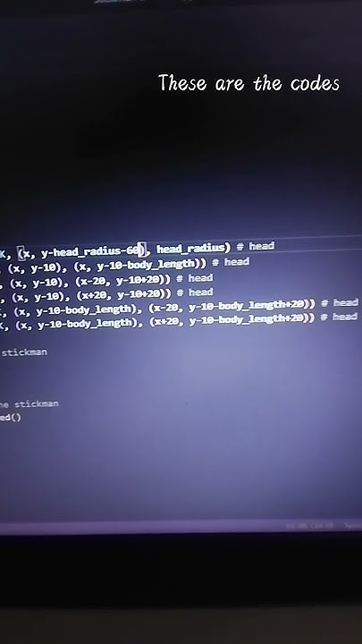 Learn To Make Stickman Animation Using Python Cmd Python Pythontutorial Animation Shorts 1741
