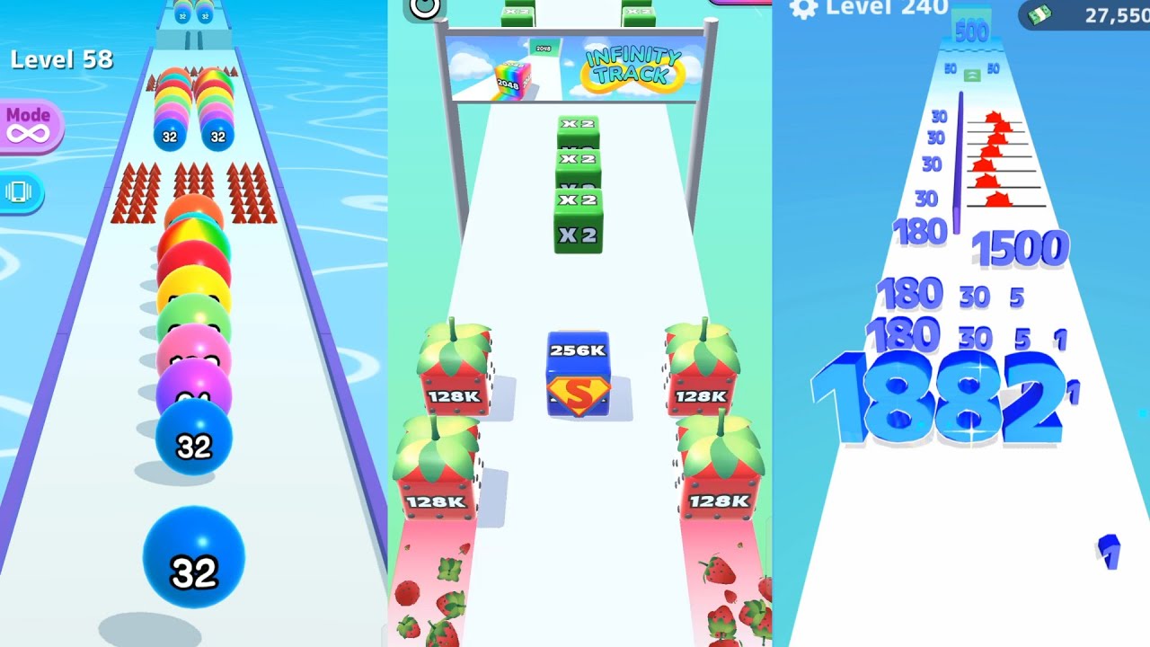 Jelly Run 2048 vs Number Master Number Run vs Ball Run 2048 | Runners ...