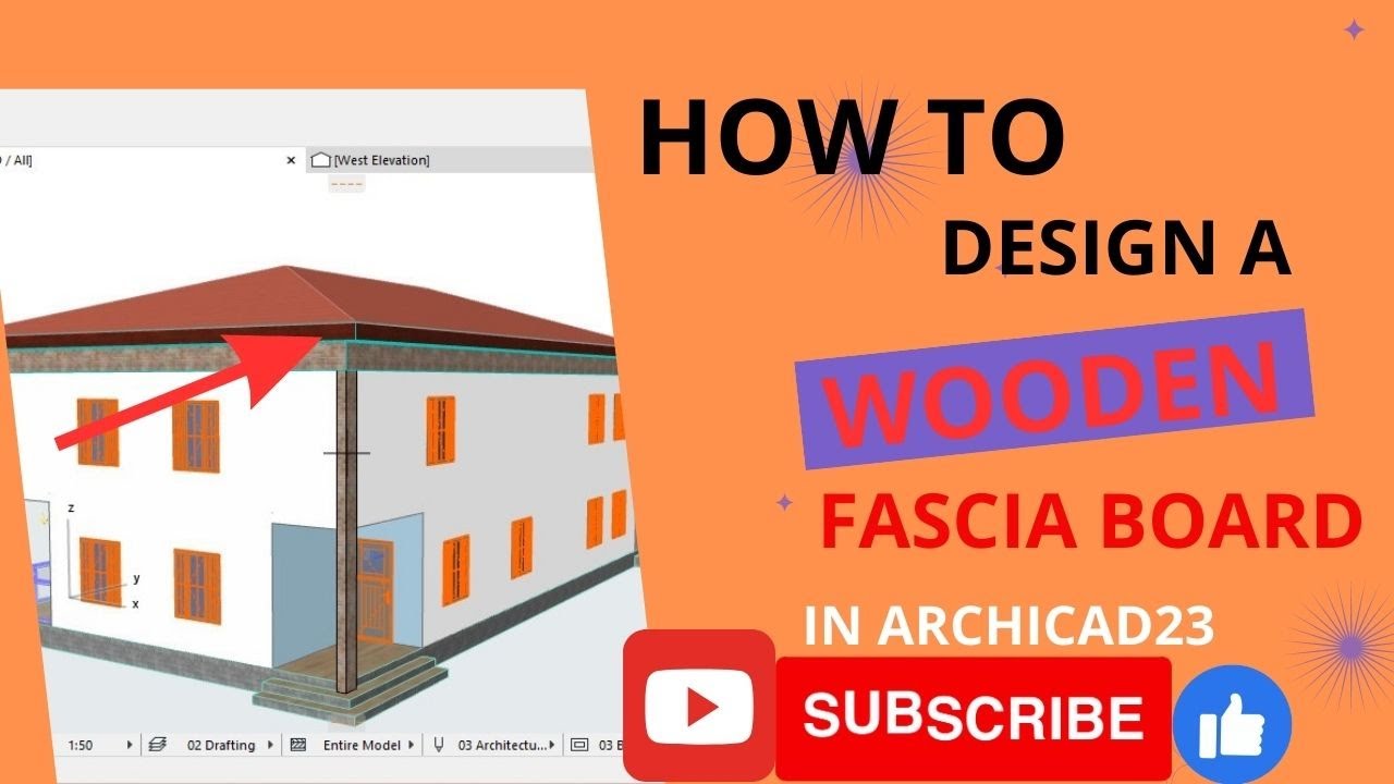 Archicad tutorial; how to create a wooden FASCIA BOARD in ArchiCAD23 ...