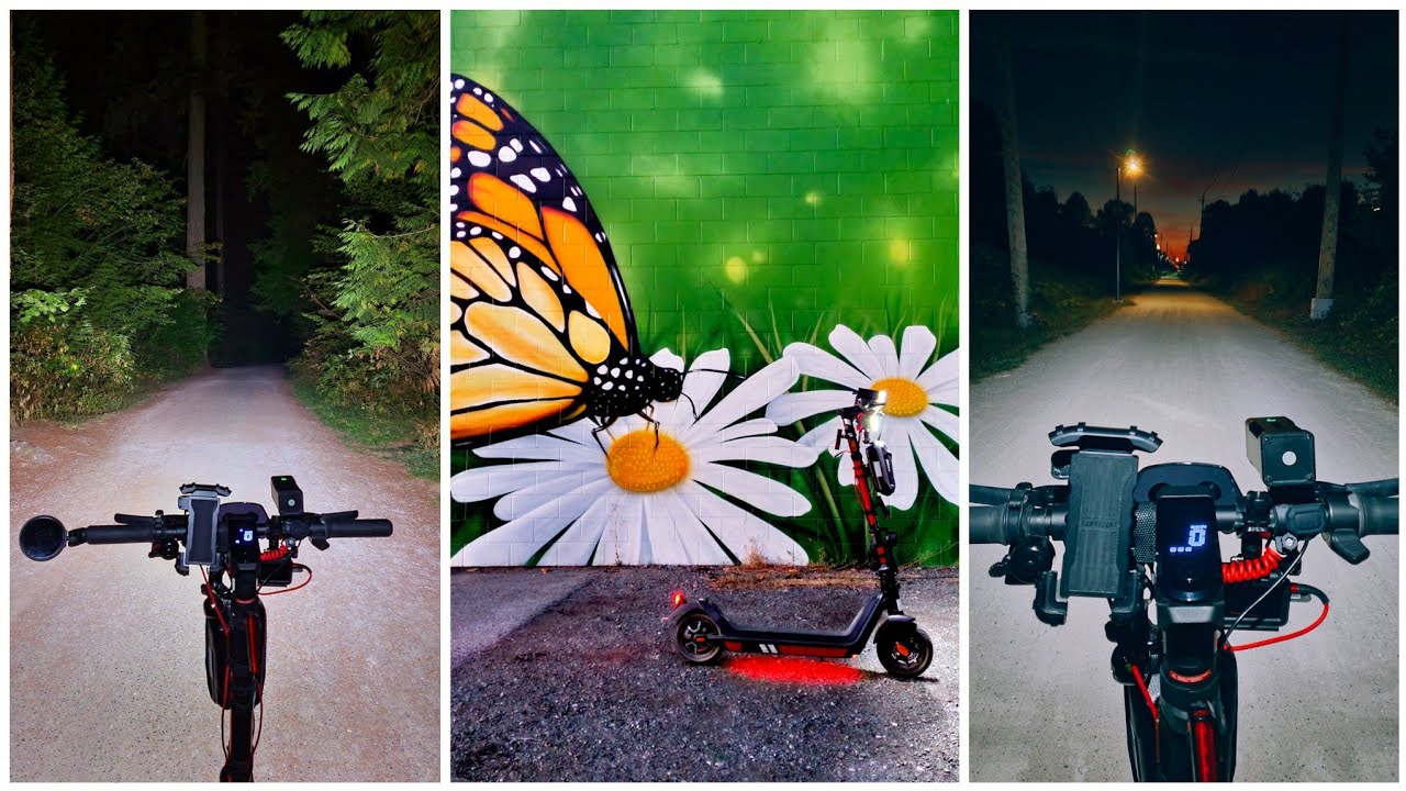 Deer Lake, CVG night (26km) - Niu KQi3 Pro (1080p 2x speed) high camera ...