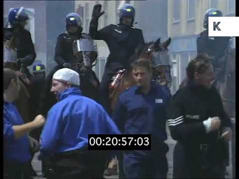 1990s London Police Riot Training - YouTube