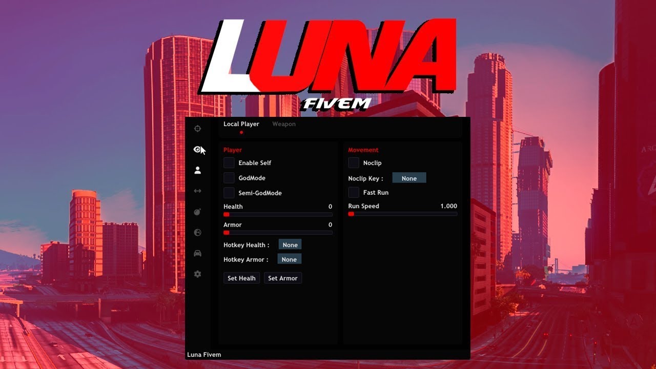 FREE FIVEM CHEAT | NO CFX | AIMBOT + WALLHACKS | 2023 | Luna Cheats ...
