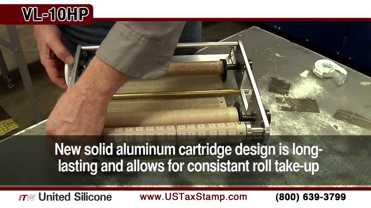 VL-10HP "High-Speed, Post-Stamp" Tax Stamping Machine - YouTube