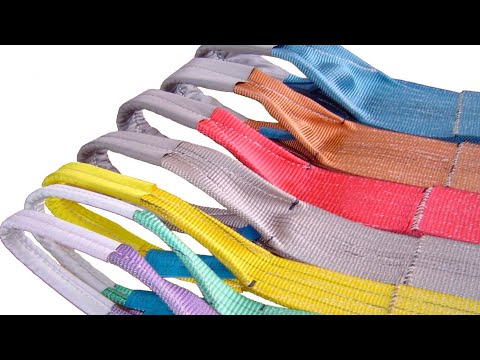 Rigging sling with colour code #slings  #Rigger #colour code