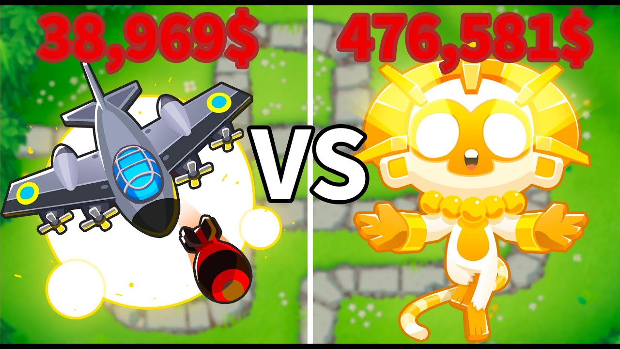BTD 6 Monkey Ace vs Super Monkey - YouTube