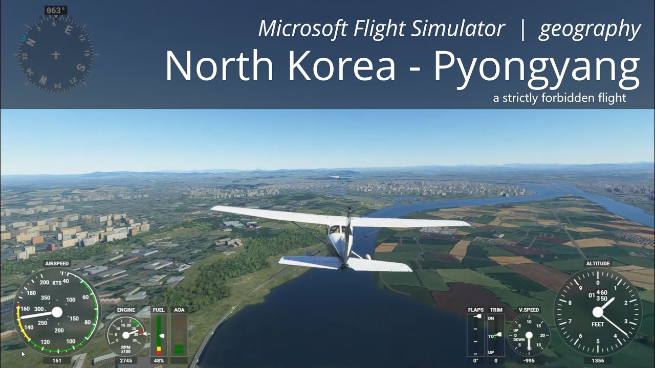 Virtual Flight | Fly over Pyongyang (North Korea) | Microsoft Flight ...