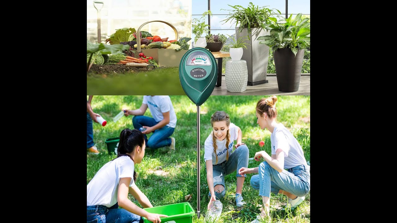XLUX Long Probe Deep Use Soil Moisture Meter, Water Monitor Indicator ...
