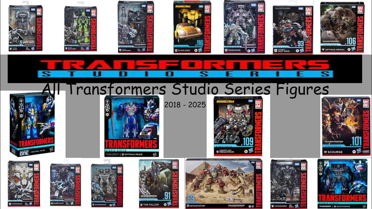 All transformers studio series figures - YouTube