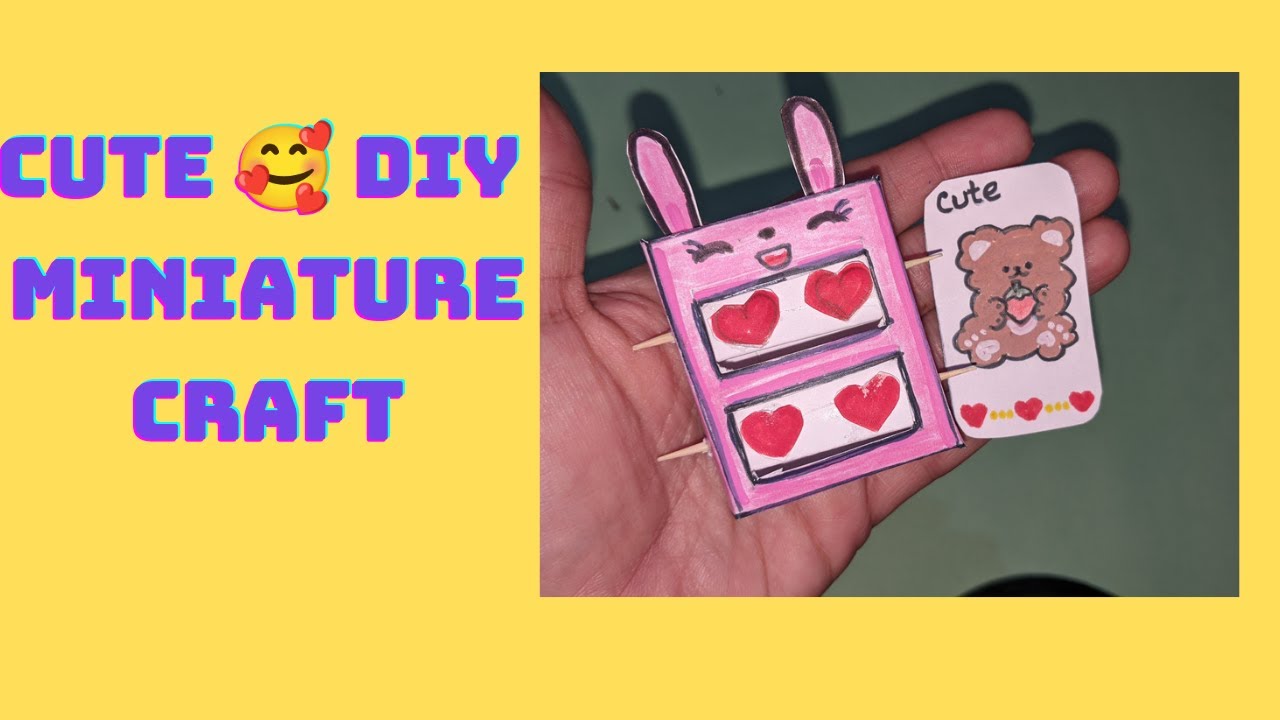 Cute 🥰 diy miniature paper craft #beorigami #cute #diy #asmr - YouTube