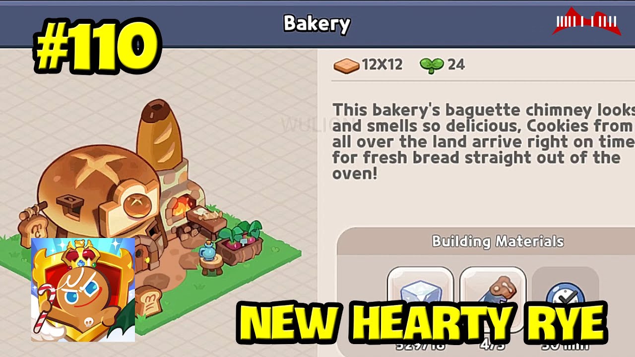 Building Bakery - New Hearty Rye - Cookie Run: Kingdom #110 - YouTube