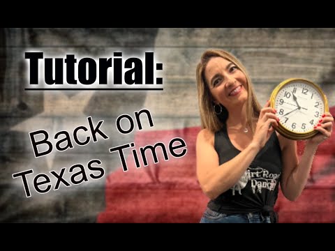 Back on Texas Time Dance Tutorial - YouTube