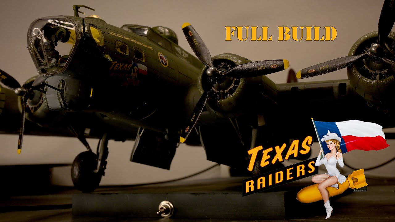 Model Texas Raiders B-17G 1:48 Scale HKM Kit Full Build - YouTube