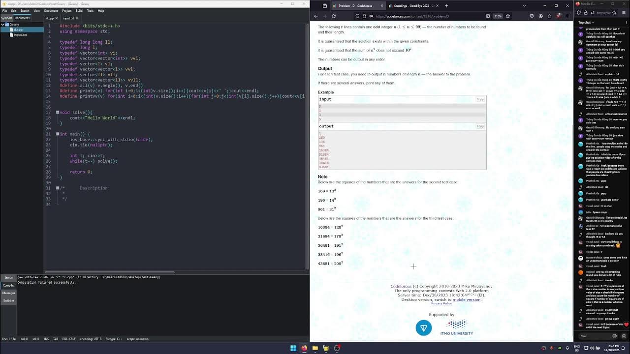Codeforces Round | Good Bye 2023 | Live solving - YouTube