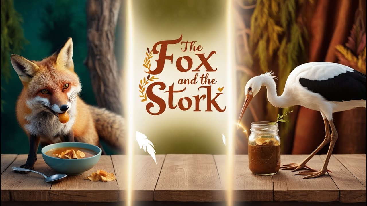 The Fox and the Stork|| Moral story| Xpert Vision|| - YouTube