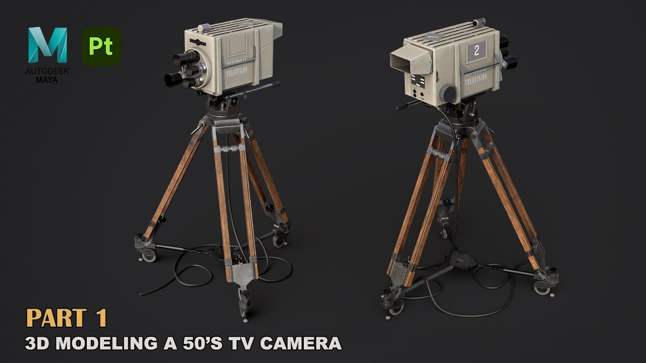 3D modeling a 50's TV Camera | Autodesk Maya 2022 | PART 1 - YouTube