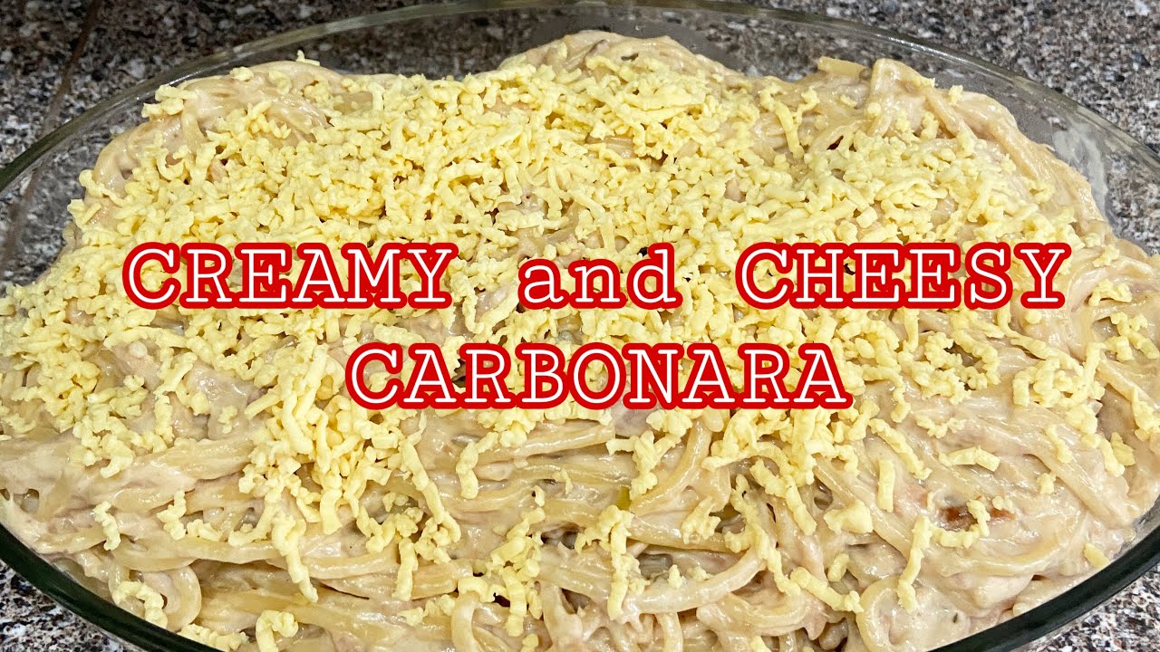 CREAMY AND CHEESY CARBONARA | kvlogs - YouTube