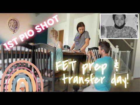 FIRST PIO SHOT + FROZEN EMBRYO TRANSFER & PREP for baby #2 (FET). PART ...