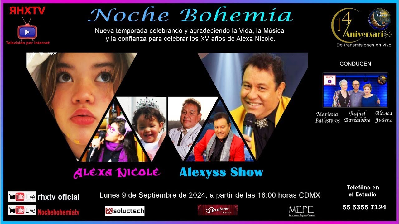 Noche bohemia presenta: "Alexa Nicole y Alexyss Show" - YouTube