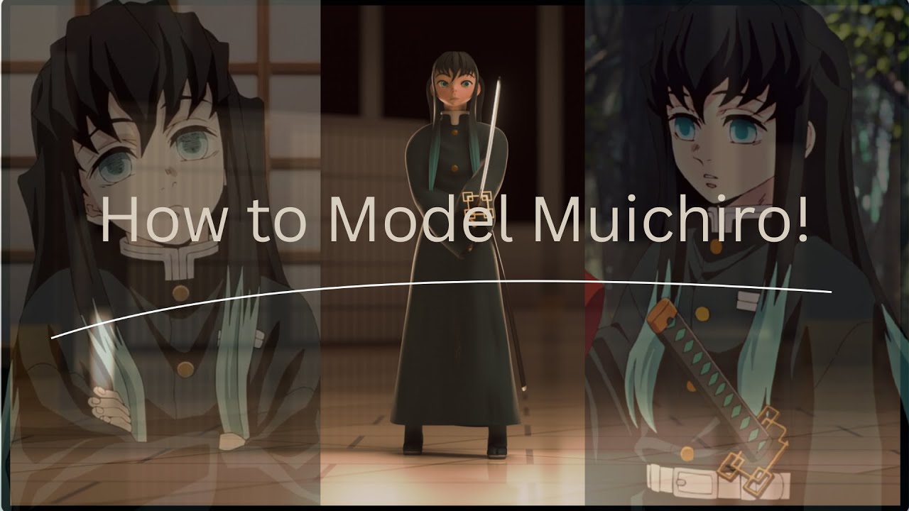 Muichiro Tokito Stylized 3D Modeling in Blender - YouTube