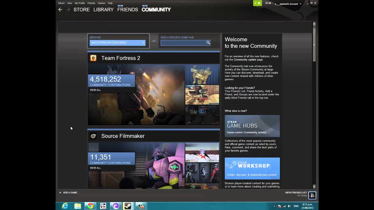 TOUR OF STEAM COMMUNITY BETA! - YouTube