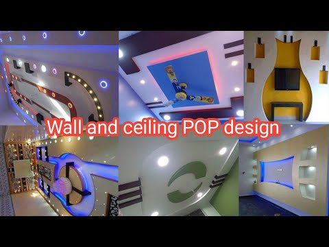 Wall and ceiling POP design plus minus pop design for gallery - YouTube