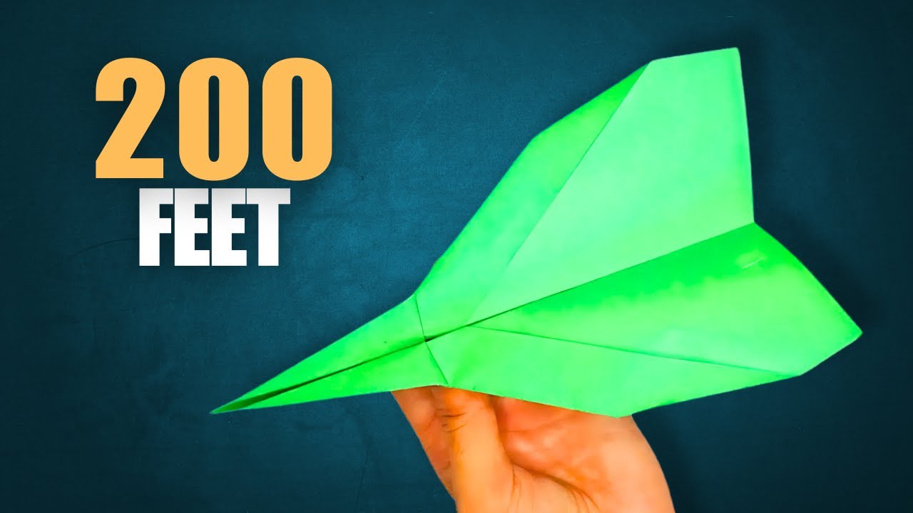 How to Fold the Best Paper Jet - Origami Paper Planes That Fly Far Jet ...