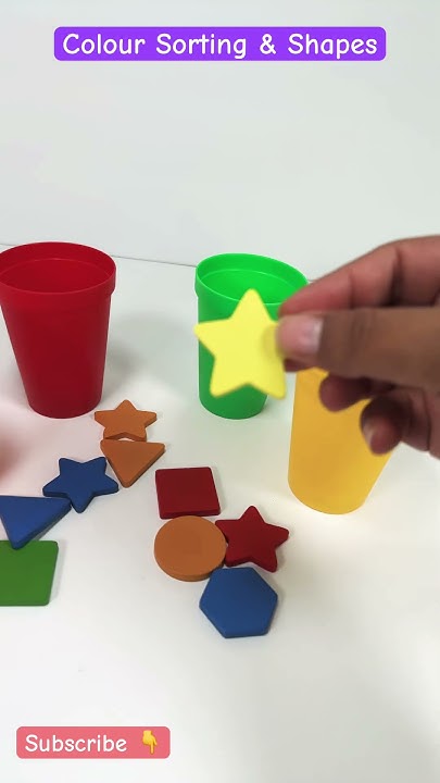 Colour & Shape Sorting | Educational Activities for Toddlers - YouTube