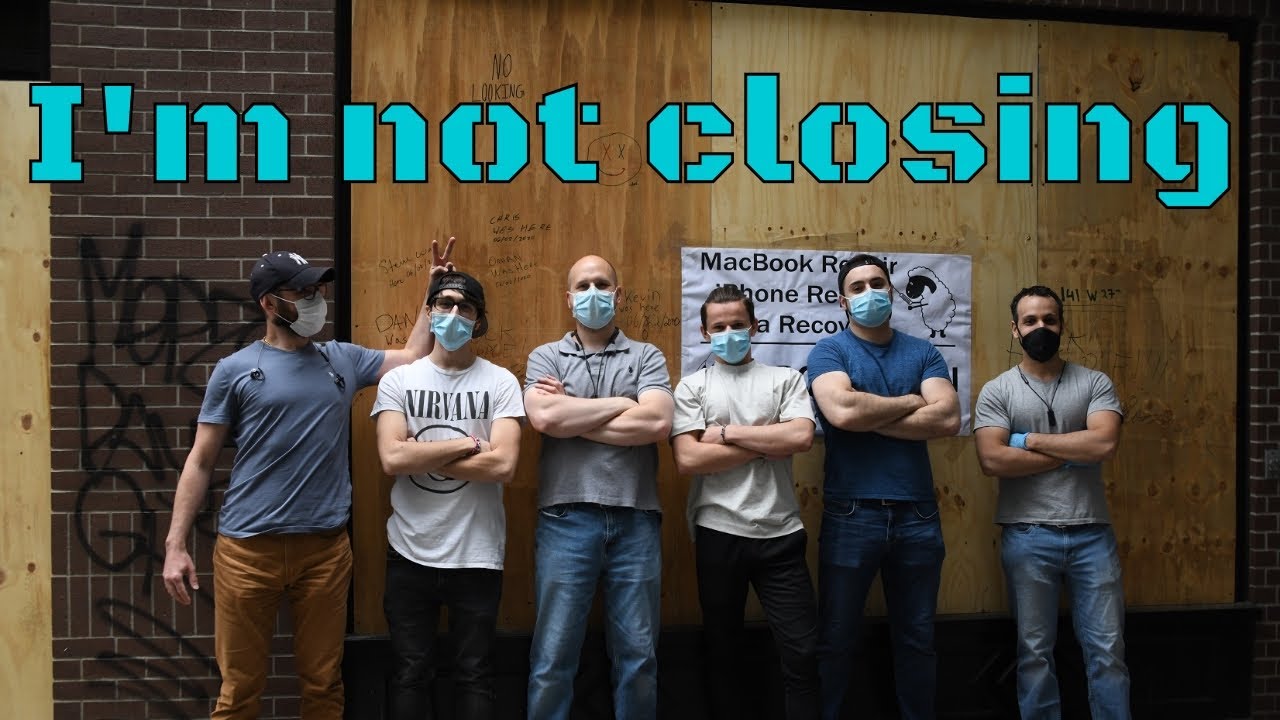 We remain open - front is boarded up. - YouTube