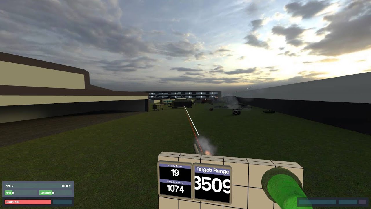 Garry's Mod | ACF Mouse Aim Cannon & Machine Gun - YouTube