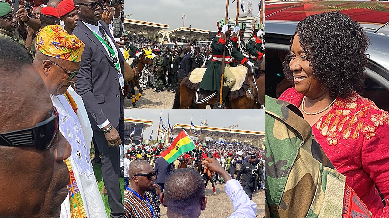 John Mahama & Jane Naana Opoku Received Massive Arrival at Presidential ...