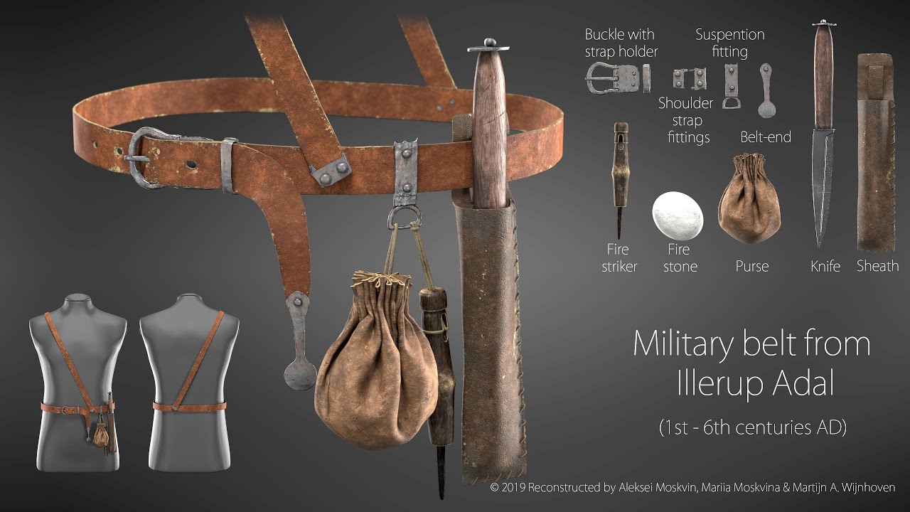 Belt from Illerup Ådal - a digital reconstruction - YouTube