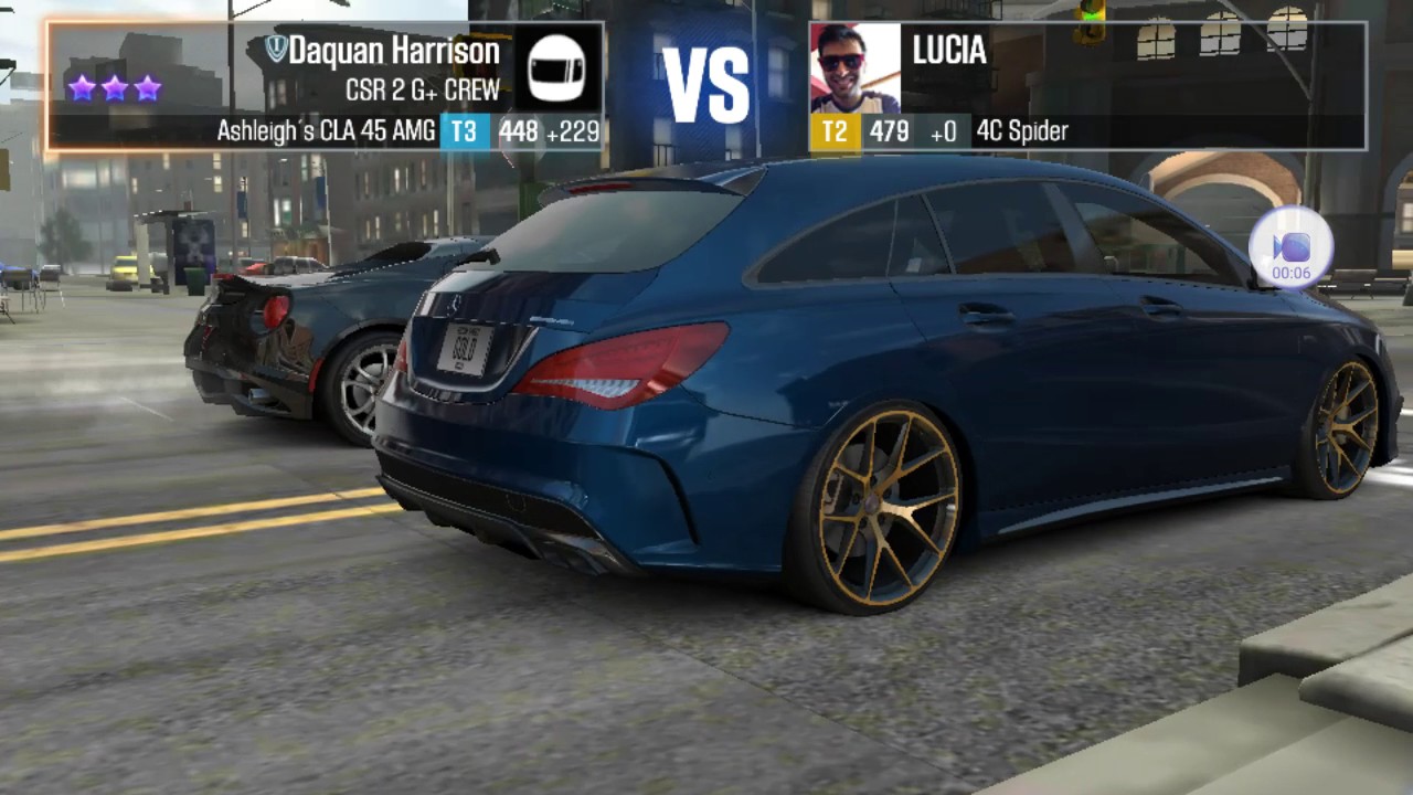 CSR Racing 2: Ashleigh's CLA 45 AMG Vs. 4C Spider - YouTube