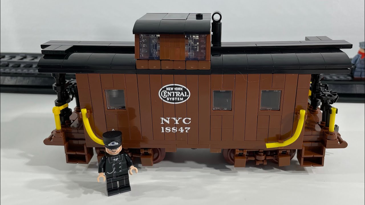 LEGO Trains - Brickmania New York Central Caboose Review - YouTube