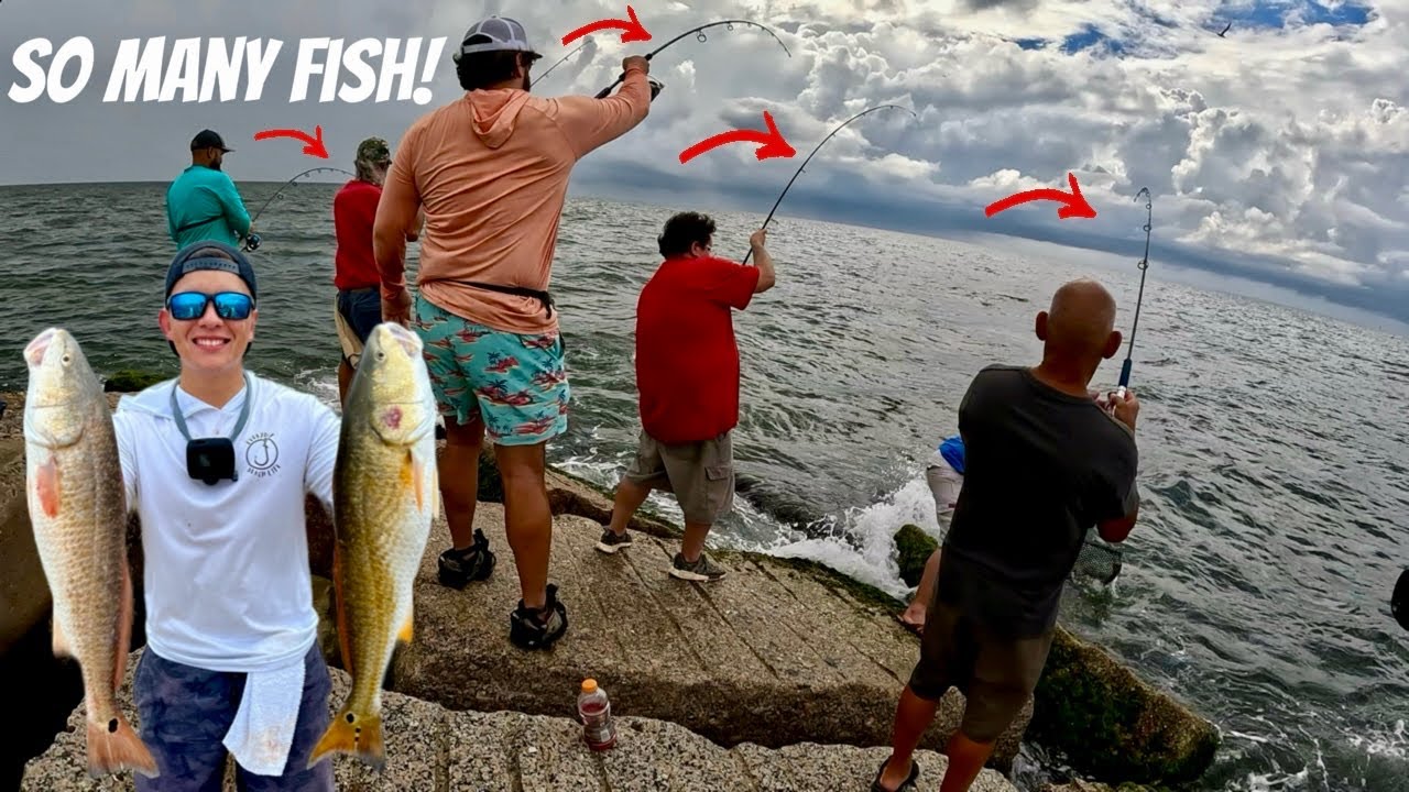 Jetty Fishing the BEST Time of Year! Fall Fishing! - YouTube