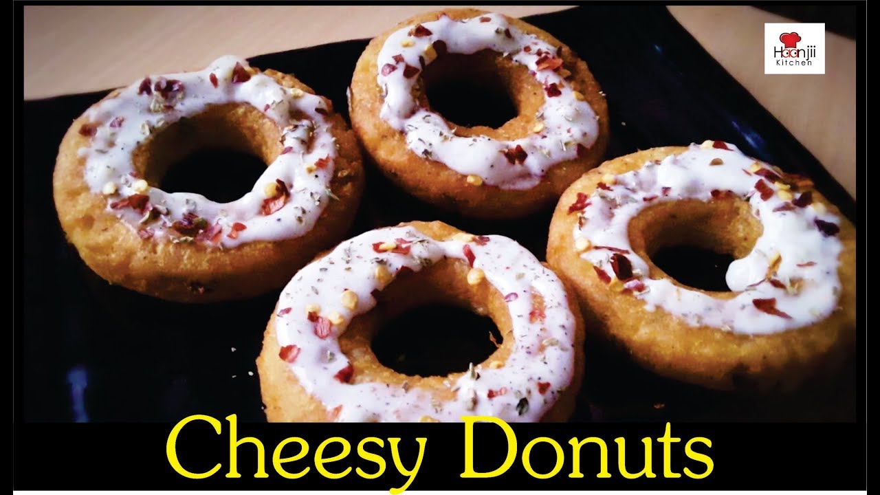 Cheesy Donuts | Aloo Cheese Donuts Recipe | Cheese Snack | Easy Snack ...