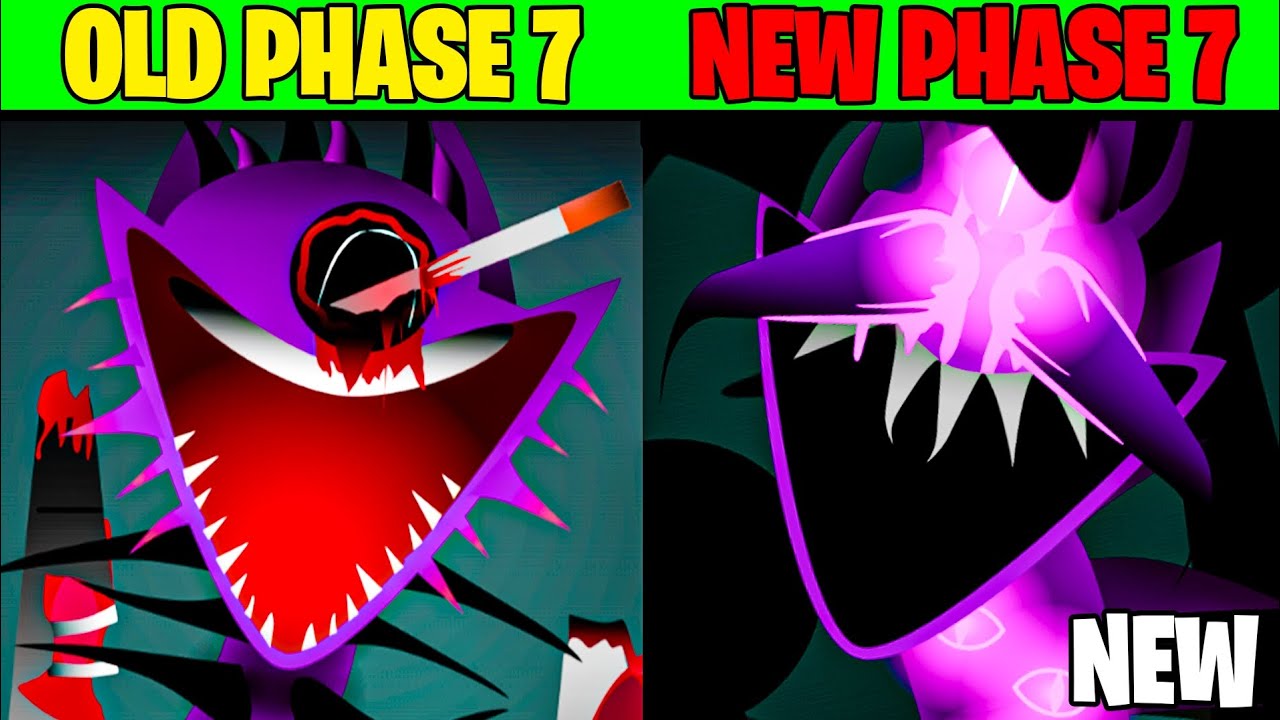 New Phase 7 VS Old Phase 7 Remastered in Incredibox Sprunki (New Mod ...