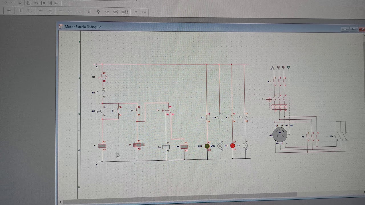 Motor estrela/ triangulo - YouTube