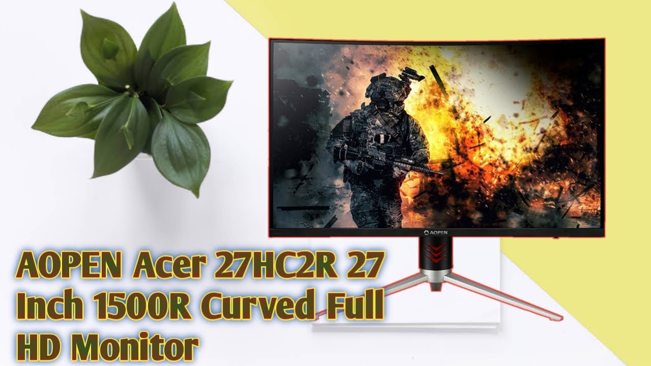 AOPEN Acer 27HC2R 27 Inch 1500R Curved Full HD Monitor - YouTube