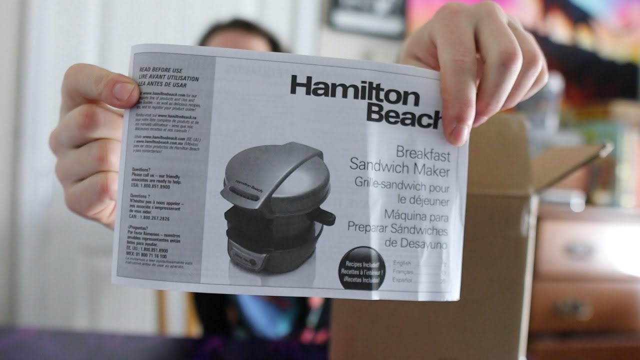 Unboxing The Hamilton Beach Egg McMuffin maker - YouTube