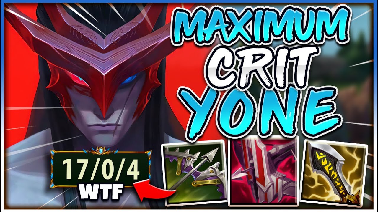 FULL CRIT BUILD YONE IS ACTUALLY IMPOSSIBLE TO COUNTER! | Challenger ...