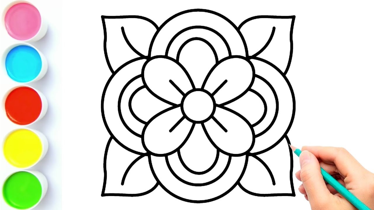 Diwali Rangoli Drawing | How to Draw Rangoli | Rangoli Drawing ...