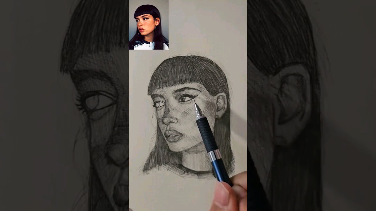 Beating The Art Block 💪#drawing [DAY 55] Sketching faces - YouTube